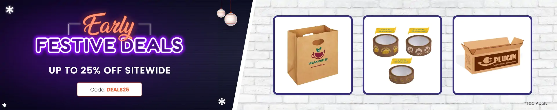 Buy Custom Packaging Supplies for Shipping, & Storing | Bannerbuzz