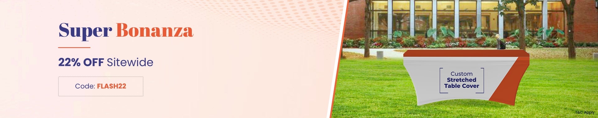 Shop for Custom Table Covers & Get 20% OFF | BannerBuzz NZ