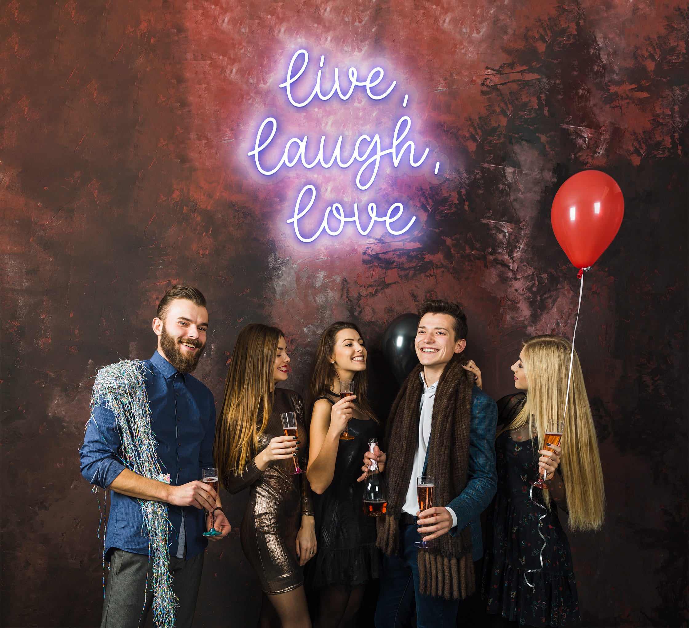 Live Love Laugh Neon Sign: Order Now @ 20% Discount! | BannerBuzz NZ