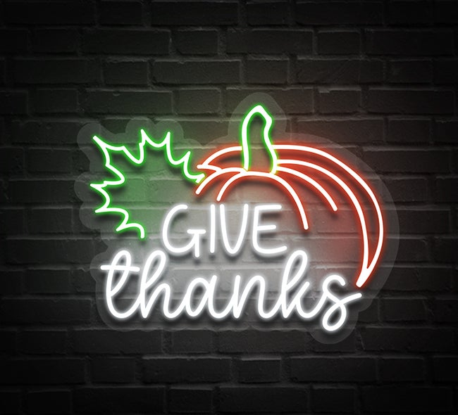 Thanksgiving Neon Signs at 25% Off | BannerBuzz NZ