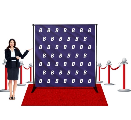 8x8 Step and Repeat Banner | Backdrop Stands | BannerBuzz