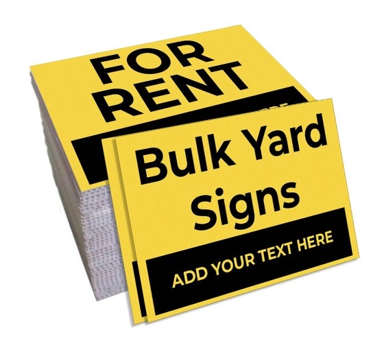 Shop for Custom Bulk Yard Signs & Save up to 20% | BannerBuzz NZ