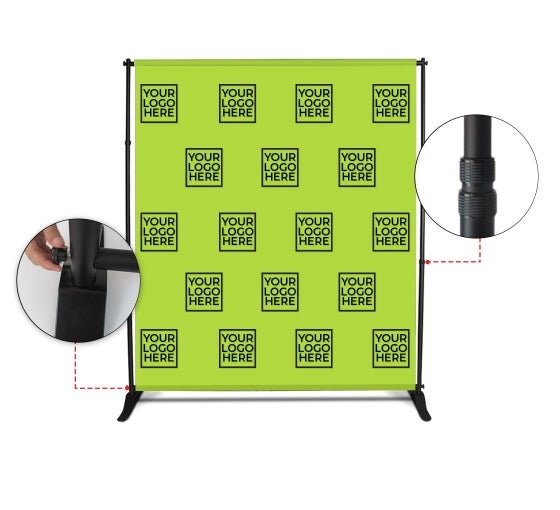 Buy 6 ft x 8 ft Step and Repeat Adjustable Banner Stands | BannerBuzz NZ