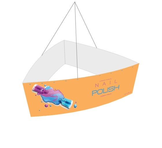 Sky Tube Curved Triangle Hanging Banners for eye-catching and effective ...