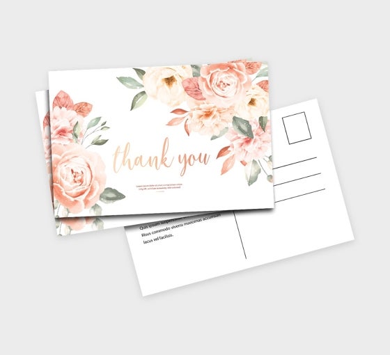 Buy "Thank You" Postcards & Print Custom Messages on Postcards | BannerBuzz