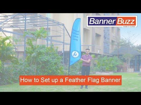Custom Feather Flag | Feather Advertising Flags | BannerBuzz