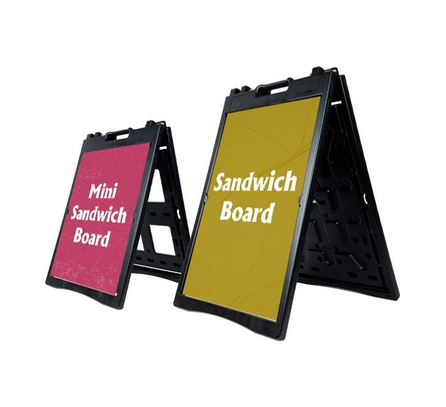 Black Plasticade Signicade for Outdoor & Indoor - BannerBuzz