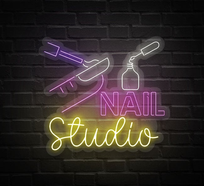 Nail Studio Neon Signs at 30% Off | BannerBuzz NZ